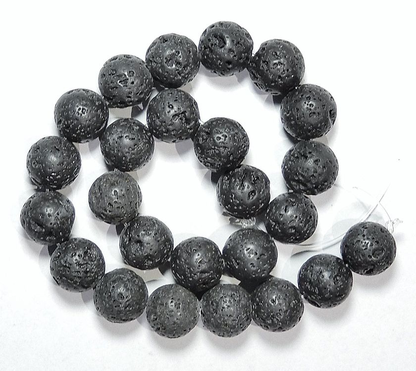 Echte Lava-Stein Perlen 12 mm (Neu (gemäss Beschreibung)) in Müllheim ...