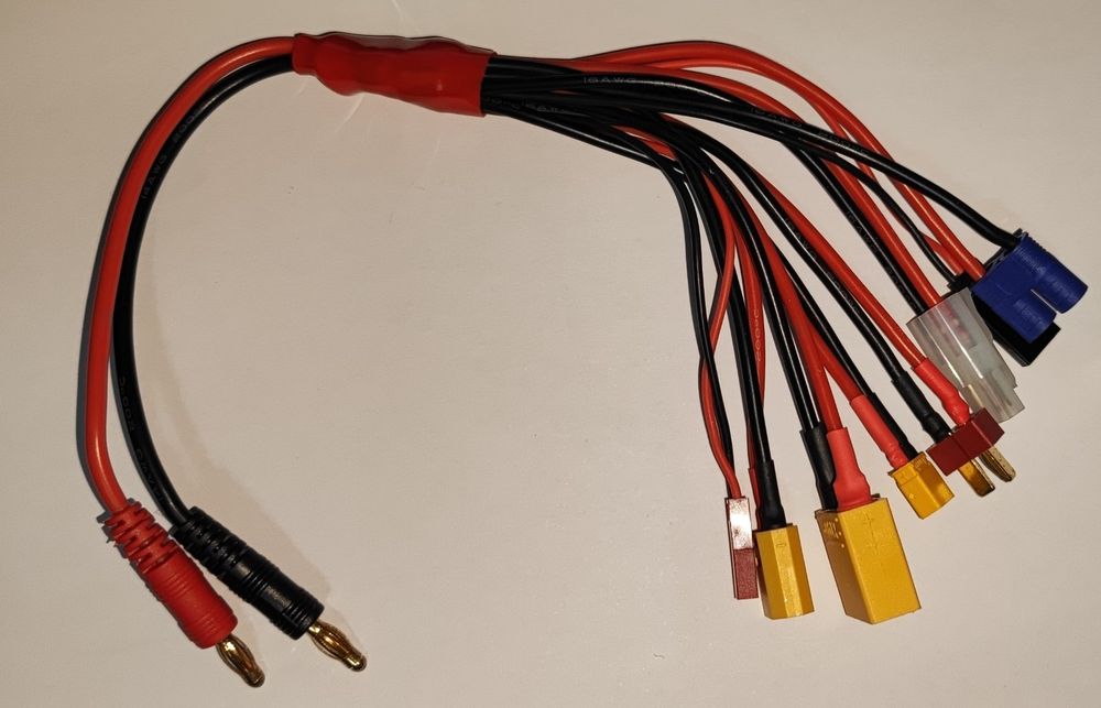 Ladekabel Adapter Stecker Set für Modellbau-Akkus Top! (Neu (gemäss ...