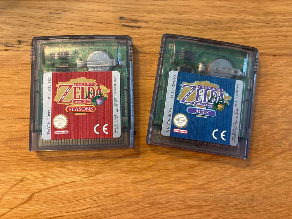 Zelda Oracle of Seasons & Ages - Game Boy Color GBC (Gebraucht) in ...