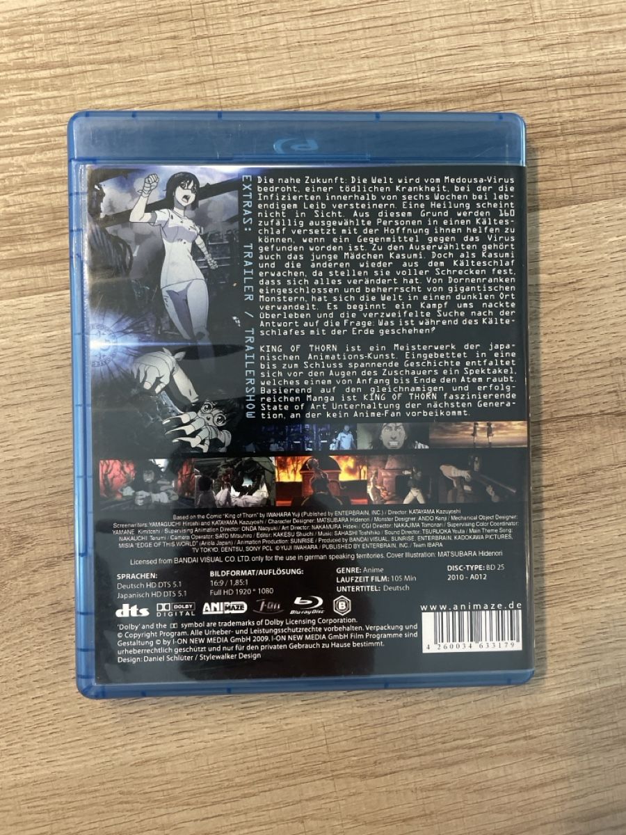 King of Thorn (2009) Anime BluRay (Gebraucht) in Hagendorn für CHF 8 ...