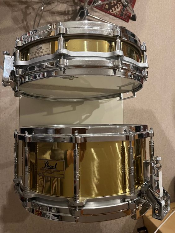 PEARL Snare Bundle: 2 x PEARL Freefloating Brass | Kaufen auf Ricardo