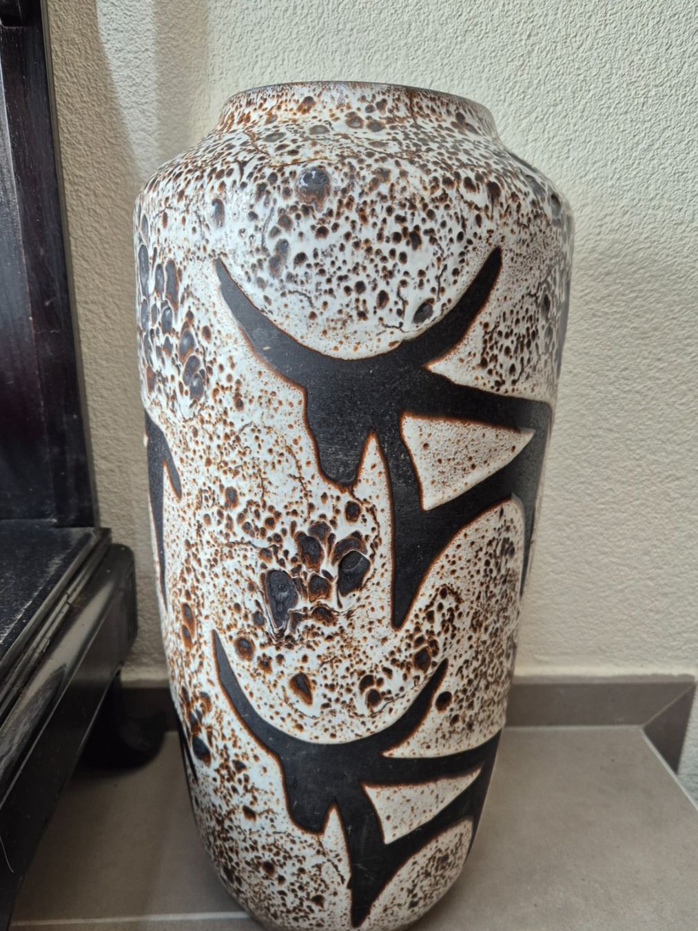 Grand Vase allemand aspect lave décors taureaux années 1950 (D'occasion ...