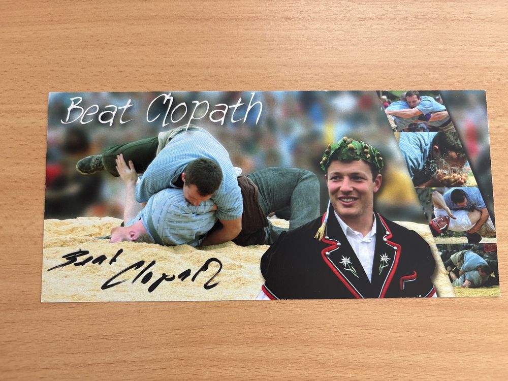 Beat Clopath Autogrammkarte, signiert, SCHWINGEN (Gebraucht) in Ibach ...