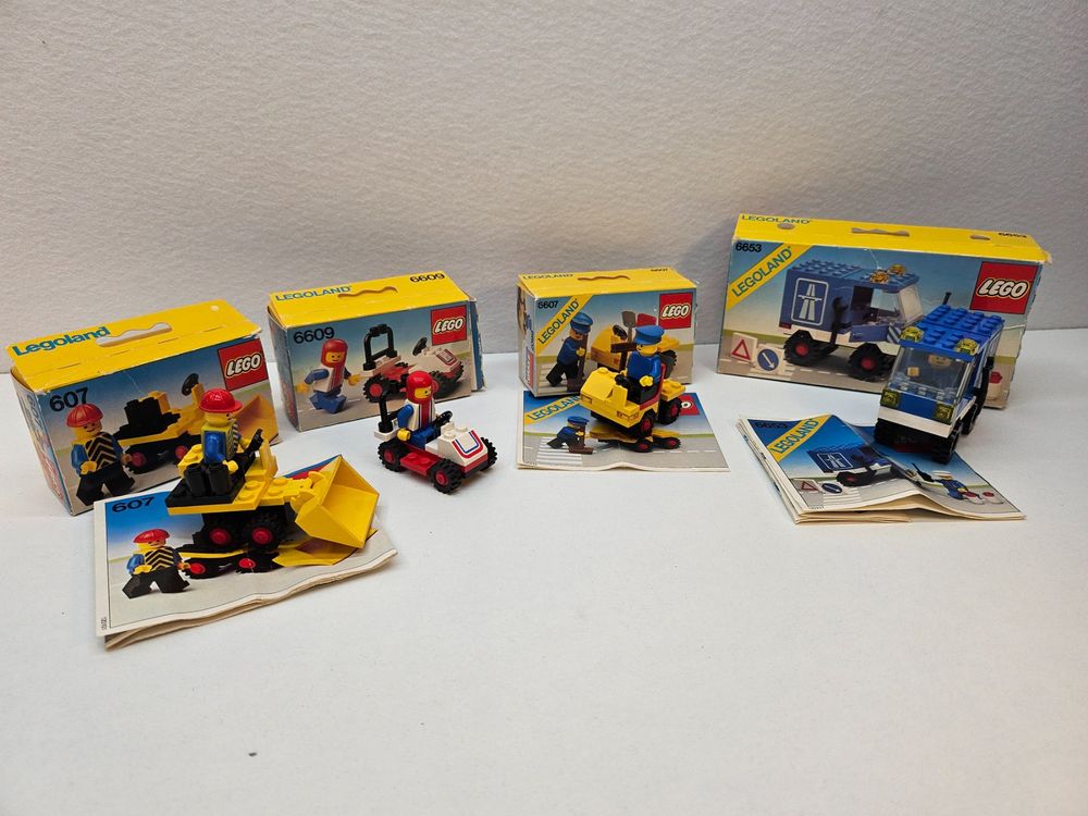 4 x LEGO Set, Vintage, Rar Set 607, 6607, 6609 6653, 1979-82 (Gebraucht ...