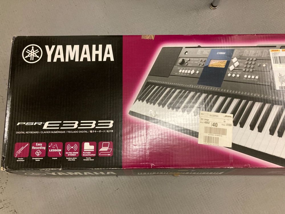 YAMAHA PSR E333 KEYBOARD, E-PIANO, OVP (D'occasion) à Zürich pour CHF ...