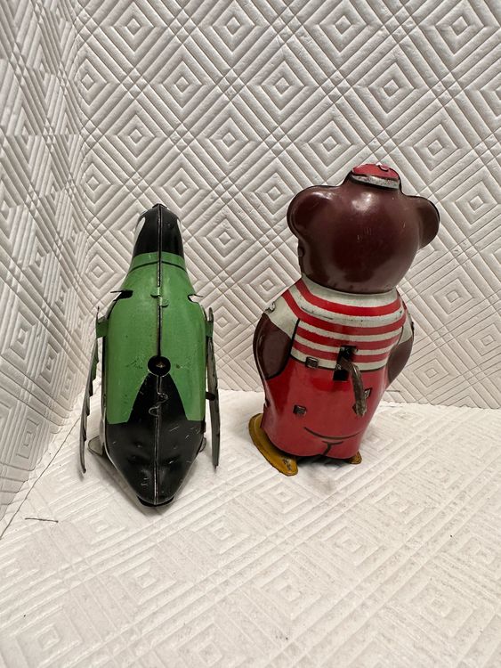 2 Blech - Aufziehfiguren 1950er Jahre , Fa. Joustra France (Gebraucht) in Seuzach für CHF 25 ...