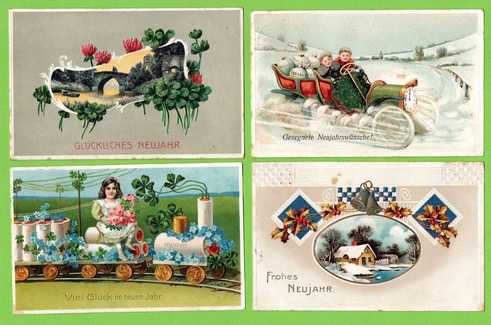 Neujahrsgrüsse mit 7 Prägekarten (Gebraucht) in für CHF 7 – mit ...