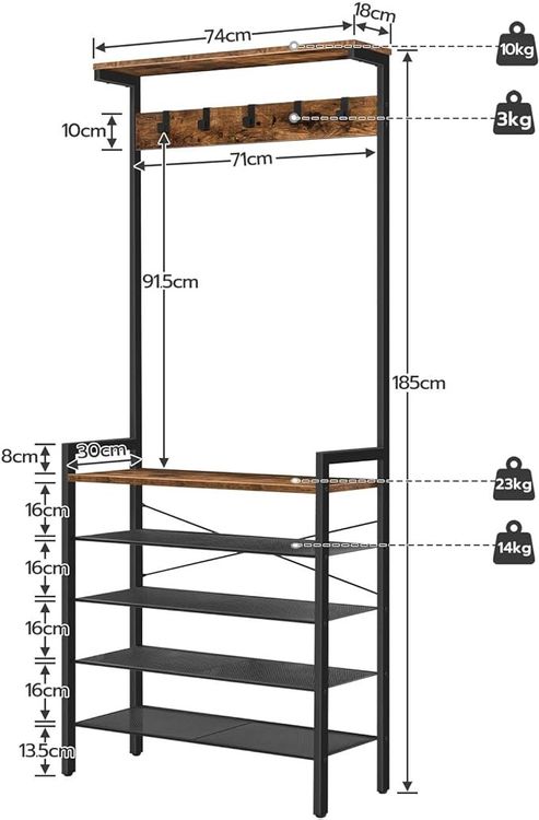 Garderobe Garderobenständer Kleiderständer mit Schuhregal (Neu und originalverpackt) in Herisau ...