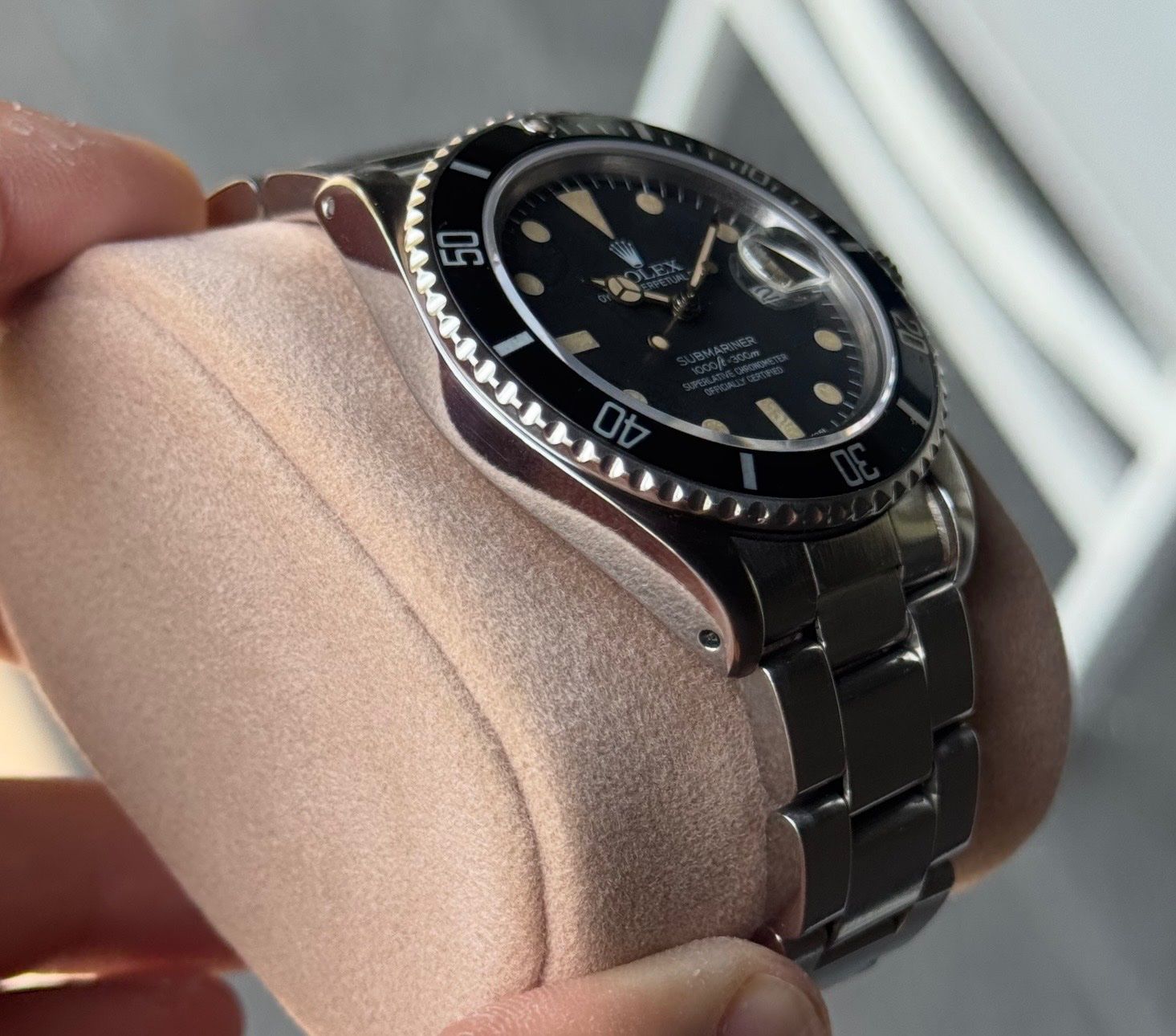 Rolex Submariner Date réf. 16800 cream Dial (D'occasion) à La Corbaz ...