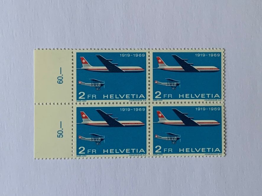Helvetia 1969 und 1981 vierer Block 3 Stück (Neu (gemäss Beschreibung ...