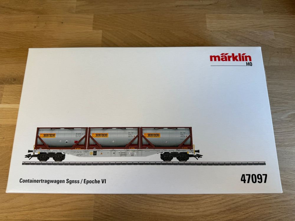 Märklin 47097 Containertragwagen Sgnss HUPAC Neu - Neuf (Neu und ...