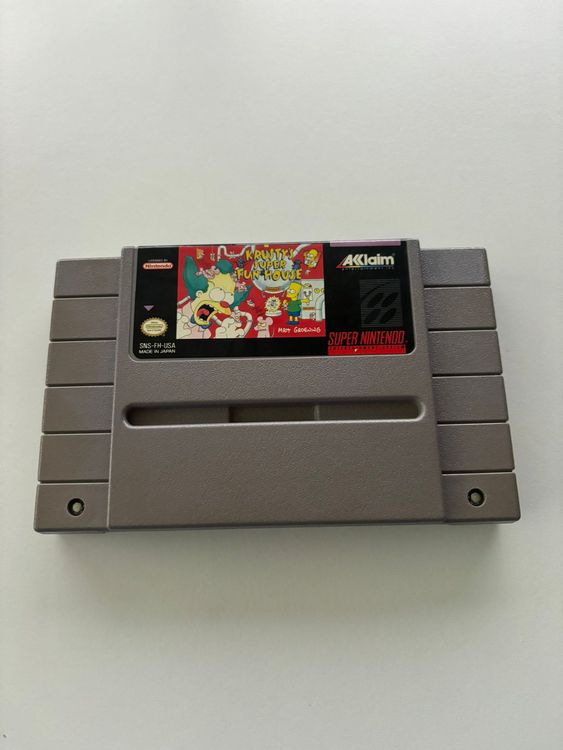 Krusty's Super Fun House US Version (Super Nintendo Snes) (Gebraucht ...