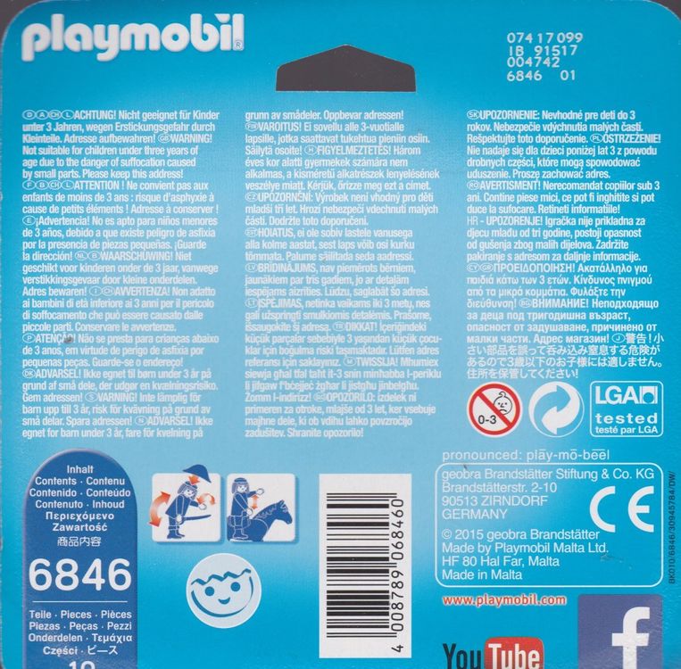 PLAYMOBIL DUO PACK FIGURES 6846 PIRATA E SOLDATO DELLA MARIN (Nuovo ...