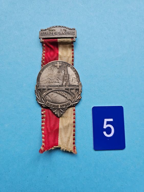 KEGELN EISENBAHNER BERN 1955 KRANZABZEICHEN MEDAILLE MÜNZEN (Gebraucht) in Ermatingen für CHF 5 ...