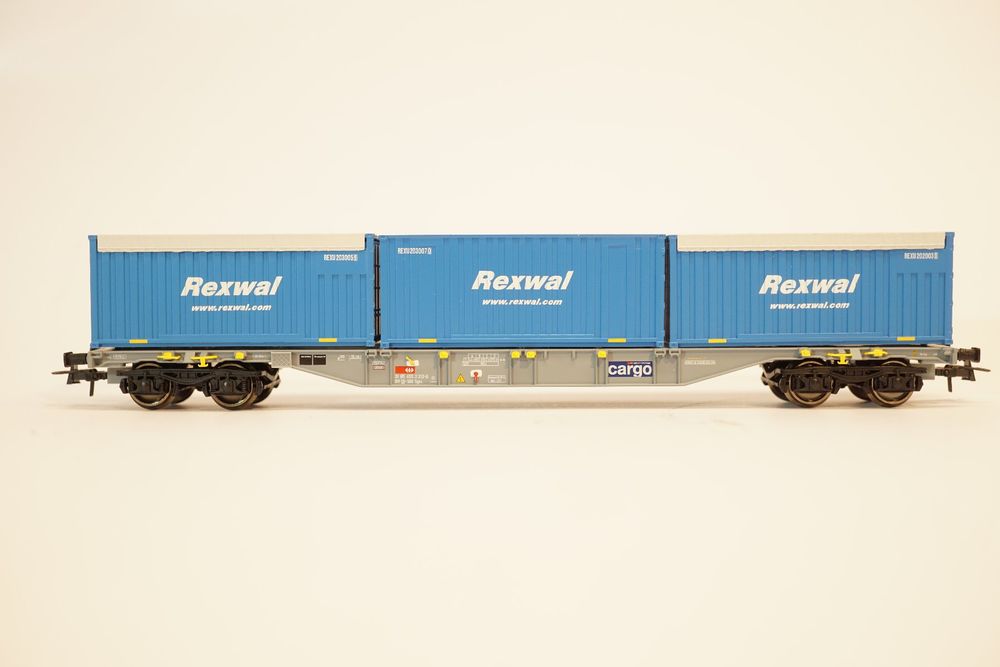 2ß Roco 46497 SBB Güterwagen Sgns Containertragwagen Rexwal | Kaufen ...