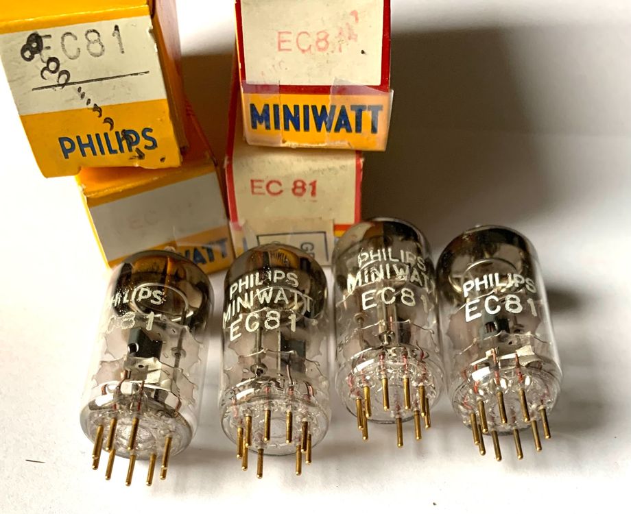 4 Röhren / Radioröhren EC81, Triode, Philips | Kaufen auf Ricardo