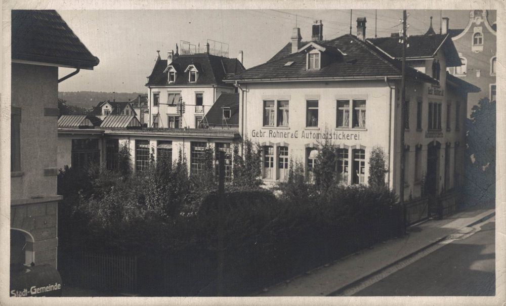 St. Gallen, Gebrüder Rohner & Co, Automatstickerei (Gebraucht) in ...