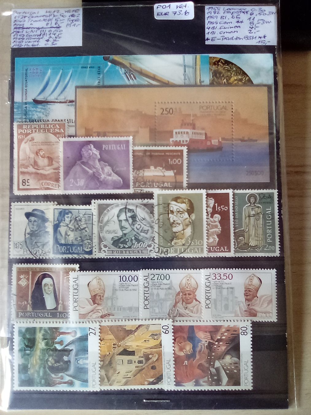 Portugal-Sp1924-88, 16M.,E53M.,6Bl.,Gemälde,Garrett,Trachten (Gebraucht ...