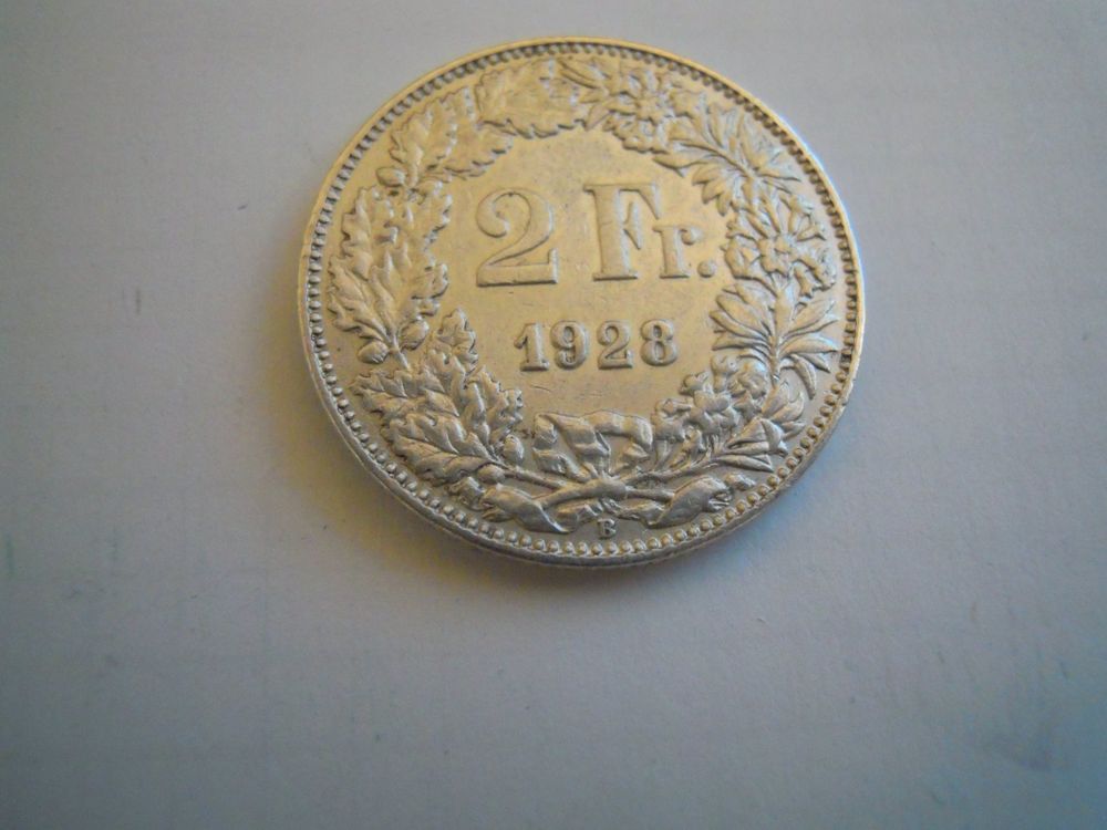 2 Fr. 1928 silber -vorz (Gebraucht) in Kriegstetten für CHF 7.8 – mit Lieferung auf Ricardo kaufen