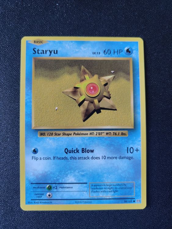 Staryu 30/108 Pokémon XY Evolutions 2016 (EN) ab 1.- (Gebraucht) in Mezzovico für CHF 1 – mit ...