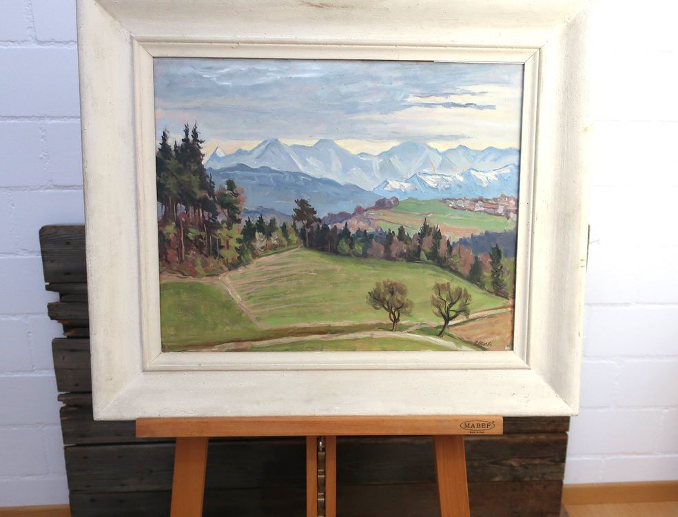 Landschaftsgemälde von P. Marti | Kaufen auf Ricardo