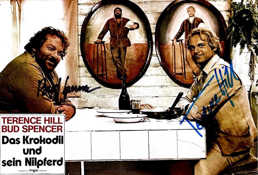 Terence HILL and Bud SPENCER / TOP AUTOGRAMME (Gebraucht) in Egg b ...