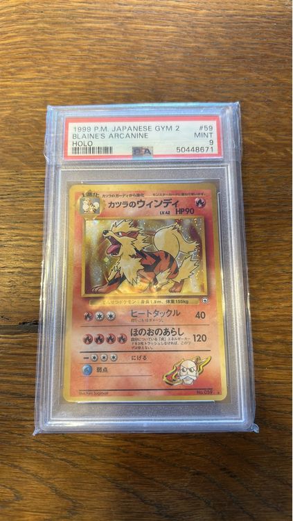 PSA 9 Pokemon Blaine's Arcanine Holo No.059 Gym 2 Challenge (Gebraucht) in Untervaz für CHF 65 ...