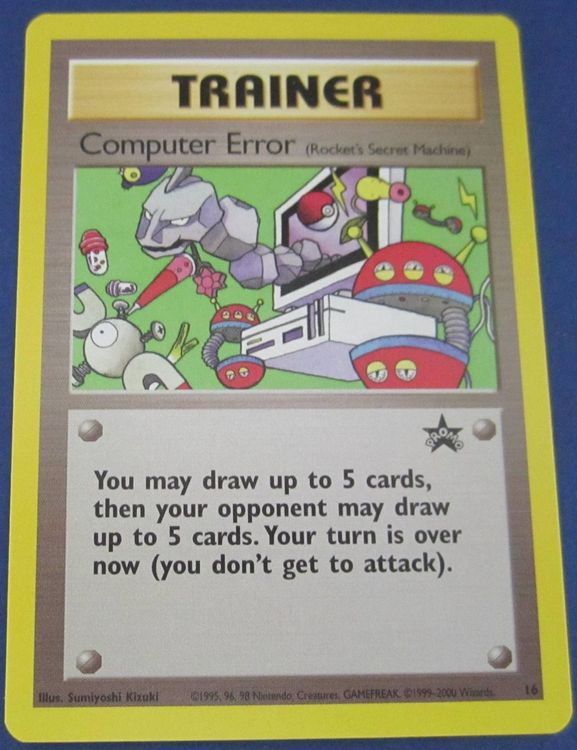 Pokémon Karte Trainer Computer Error Nr. 16 promo Karte | Kaufen auf ...