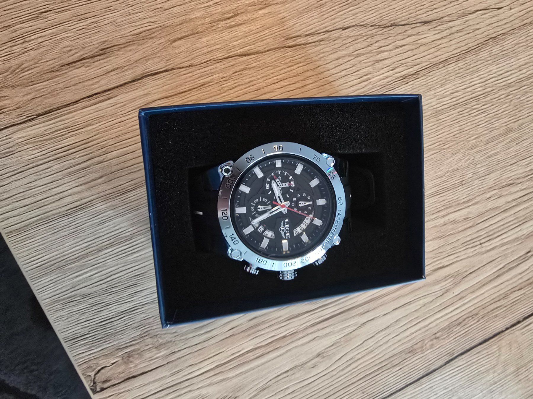 LIGE Herren Chronograph – NEU – Tachymeter – mit Box (Neu und ...