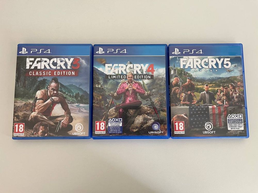 Far Cry 3, Far Cry 4, Far Cry 5, Sony Playstation 4, PS4 | Kaufen auf Ricardo