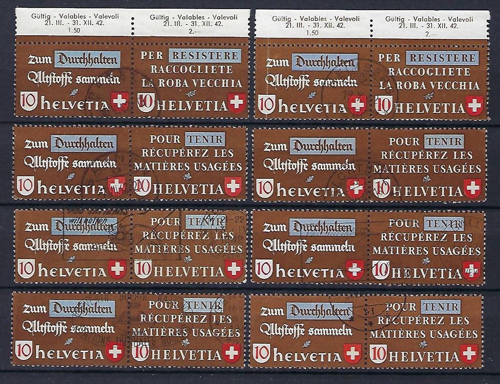 1942 Altstoff-Zusammenhängende Paare (Gebraucht) in Hitzkirch für CHF 1 – mit Lieferung auf ...