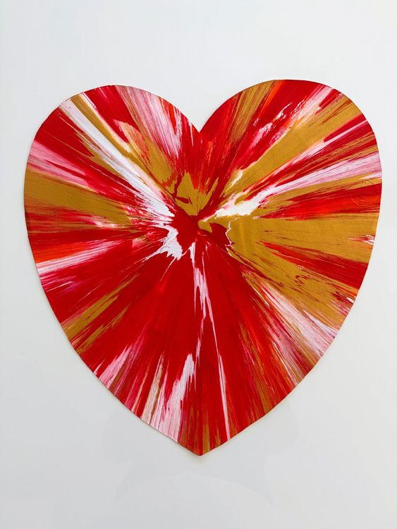 Damien Hirst Spin Painting Heart (red) (Gebraucht) in Kreuzlingen für ...
