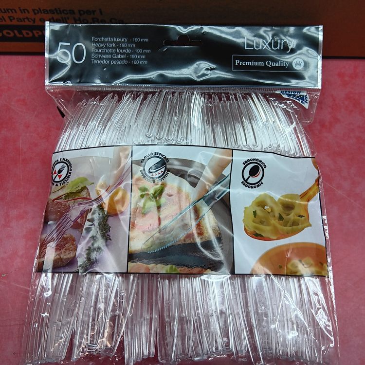 EW. Gabel 190mm PS Transparent 1000 srk. (Neu und originalverpackt) in ...