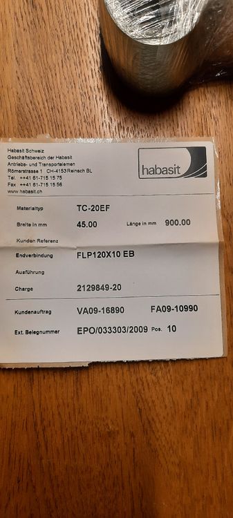 courroie plate (Neuf avec emballage d'origine) à Courrendlin pour CHF ...