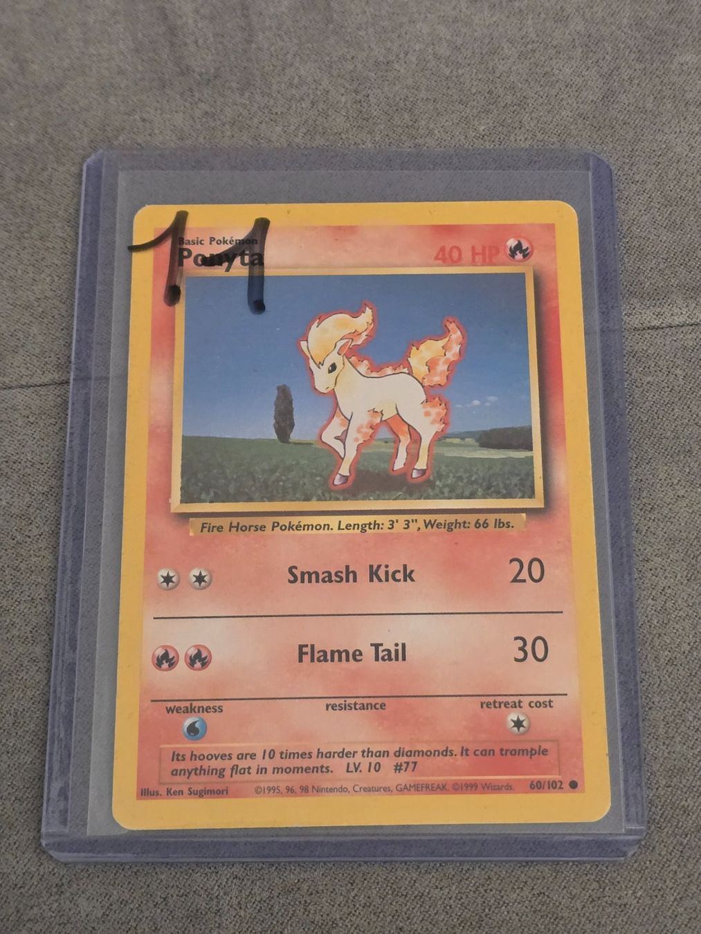 🇺🇸 Pokemon Base 》Ponyta 60/102 (Gebraucht) in Niederbipp für CHF 6 ...