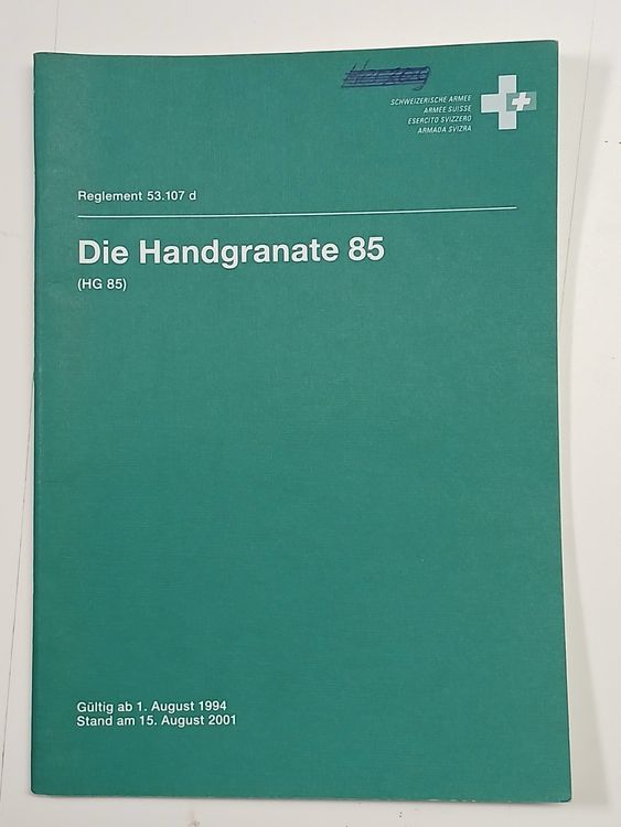 Reglement > HG 85 (Gebraucht) in Bilten für CHF 5 – mit Lieferung auf ...
