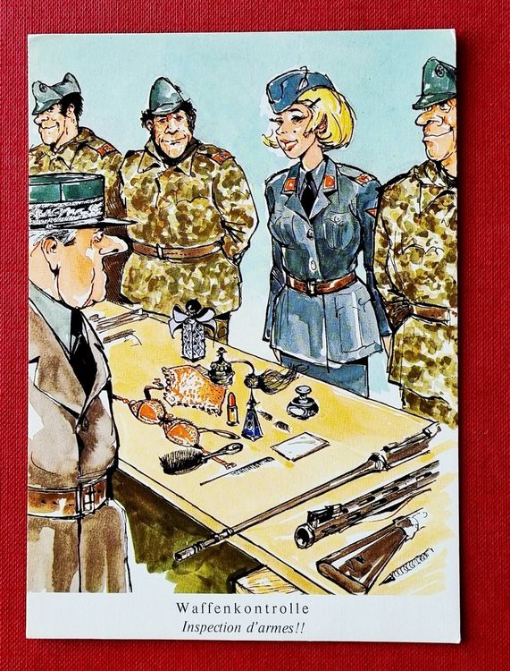 Militär - Humor - Waffenkontrolle Inspection d'Armes | Kaufen auf Ricardo