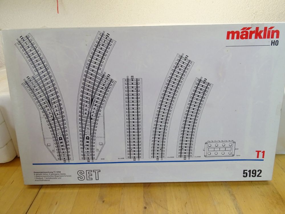 Märklin 5192 Schienen / Weichen Set T1, H0,WS/AC,OVP (Gebraucht) in ...