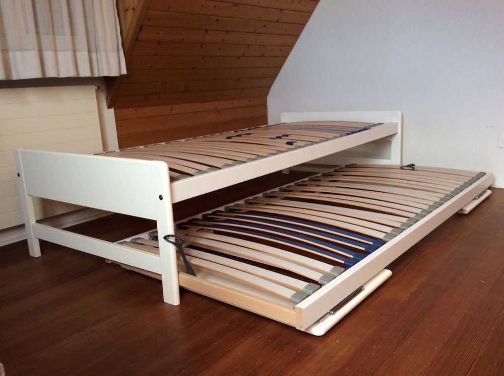 Raumsparbett, Buche massiv 90 x 200 cm | Kaufen auf Ricardo