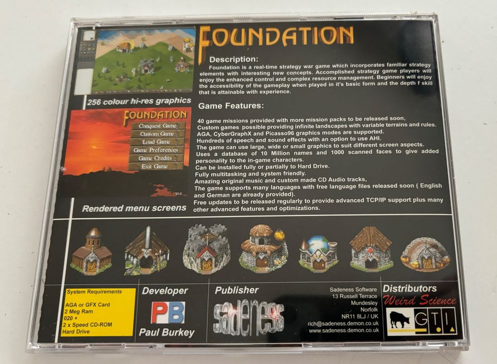 Foundation - The Amiga realtime strategy wargame | Kaufen auf Ricardo