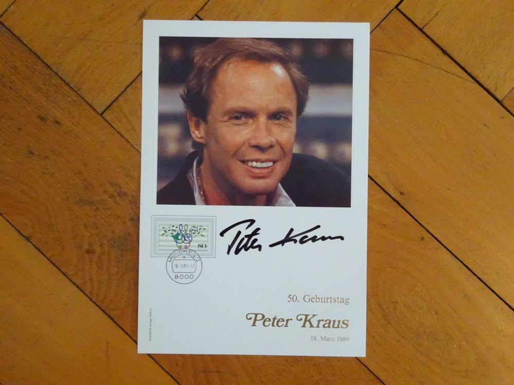 Peter Kraus Plakat 1989 / Rock ’n’ Roll - handsigniert (Gebraucht) in Esslingen für CHF 50 – mit ...