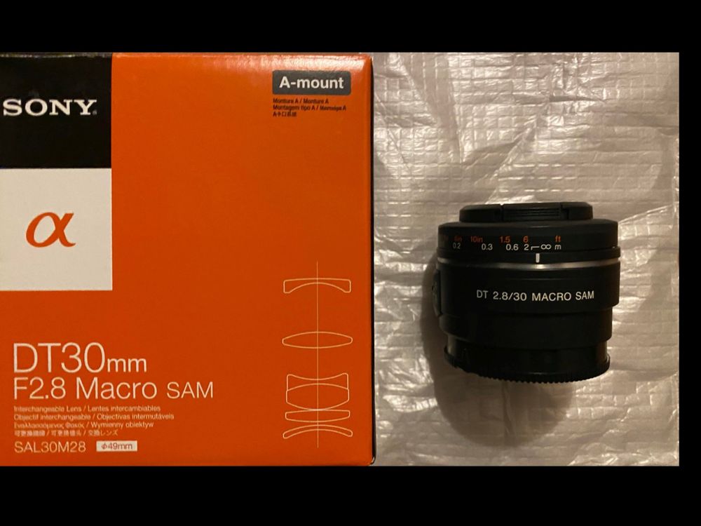 Objectif Macro Sony A-Mount SAL30M28 - DT30mm F2.8 M SAM (Gebraucht) in ...