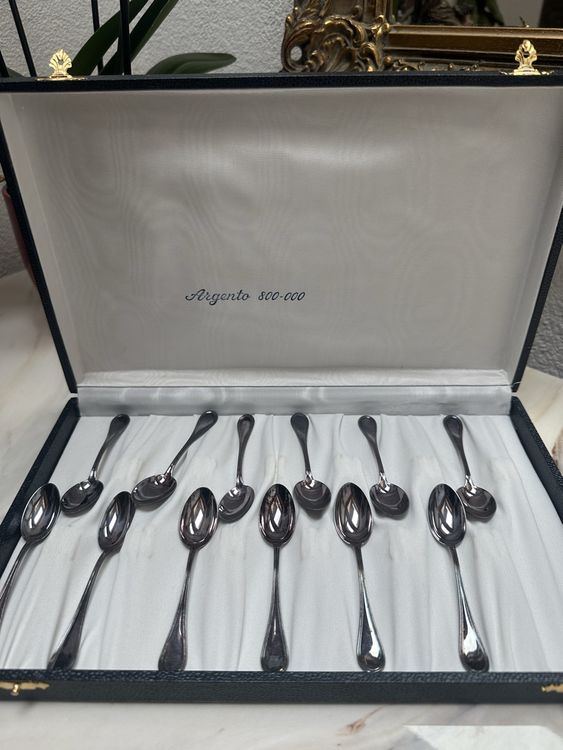 Silver Spoons Set, 800 Silver, Vintage, Elegant Look | Kaufen auf Ricardo