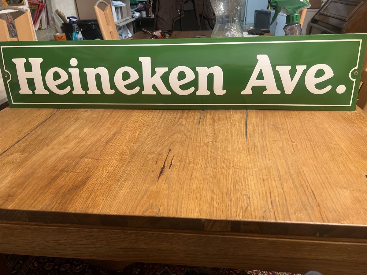 Heineken Ave. Emailschild 95cm Sammlerstück - Top Zustand! M (Gebraucht ...