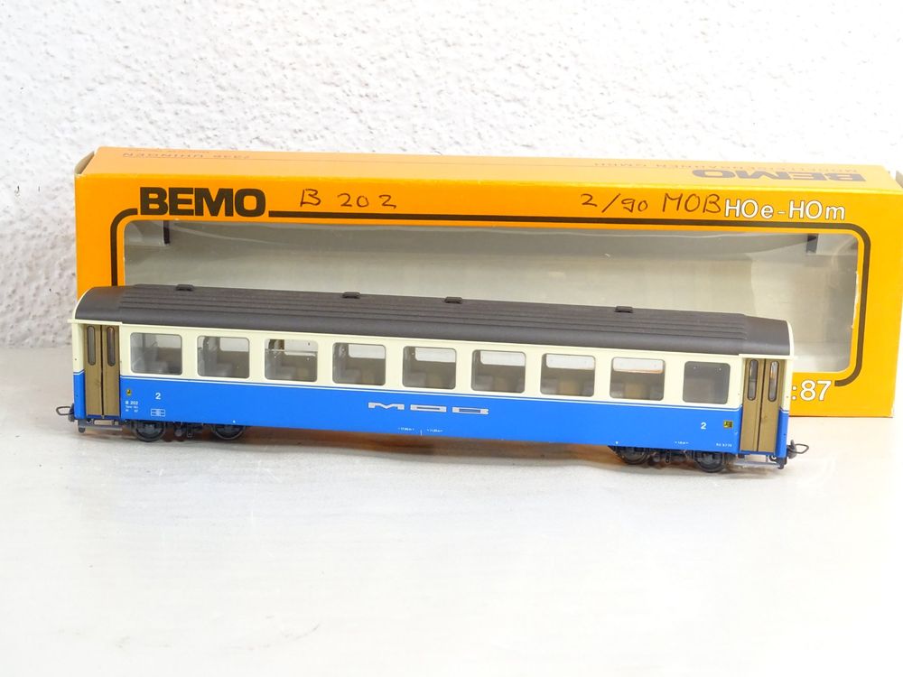 Bemo 3290 Personenwagen MOB, Blau, 2.Klasse, B202, H0m, OVP | Kaufen auf Ricardo