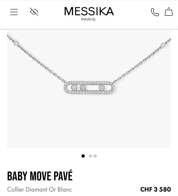 Messika Baby Move White Gold Diamond Necklace | Kaufen auf Ricardo