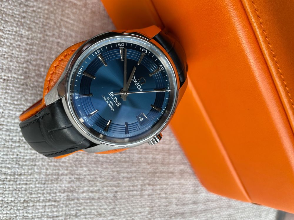Omega, de Ville Hour Vision Blue Chronometer Automatik (Gebraucht) in ...
