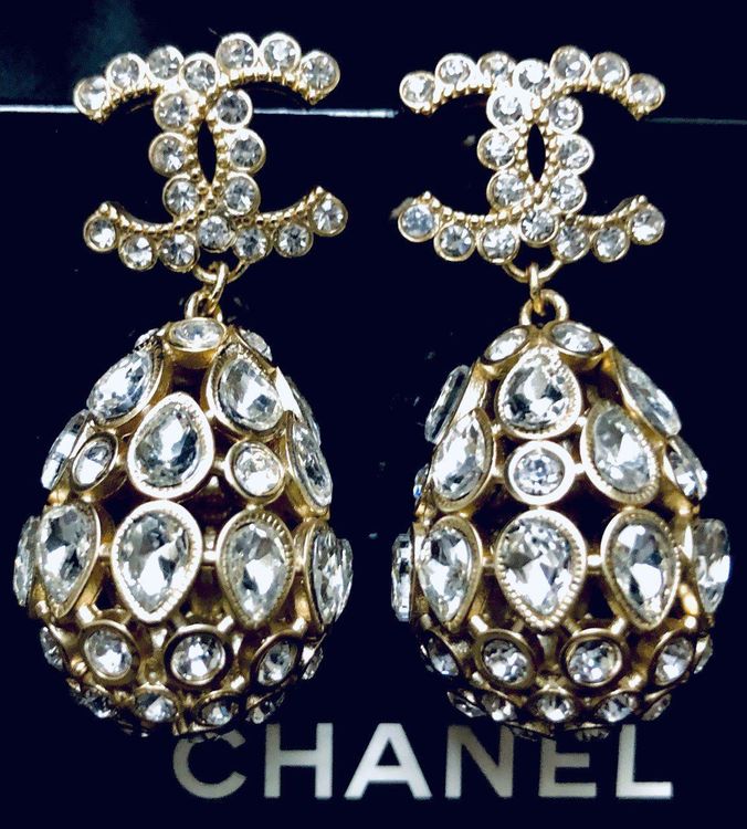 Chanel Ohrstecker CC Logo Original Mega | Kaufen auf Ricardo