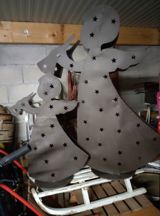 Duo ange, rost metal, statue (Gebraucht) in Vicques für CHF 120 – nur ...