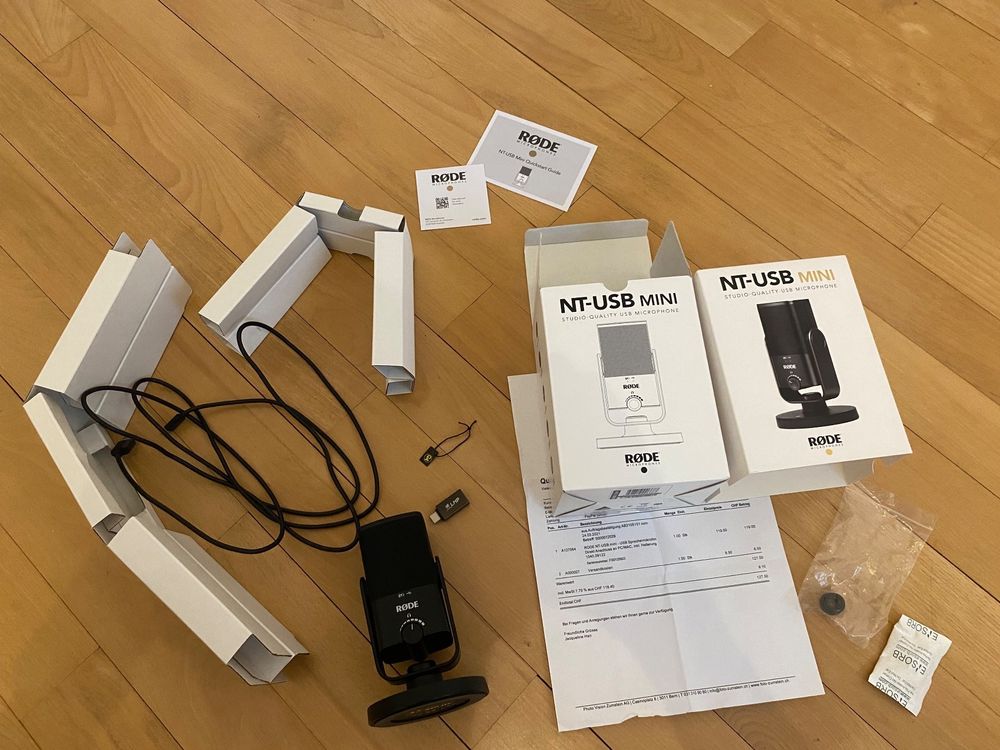 RODE NT-USB Mini Mikrofon - inkl. USB-C Adapter | Kaufen auf Ricardo